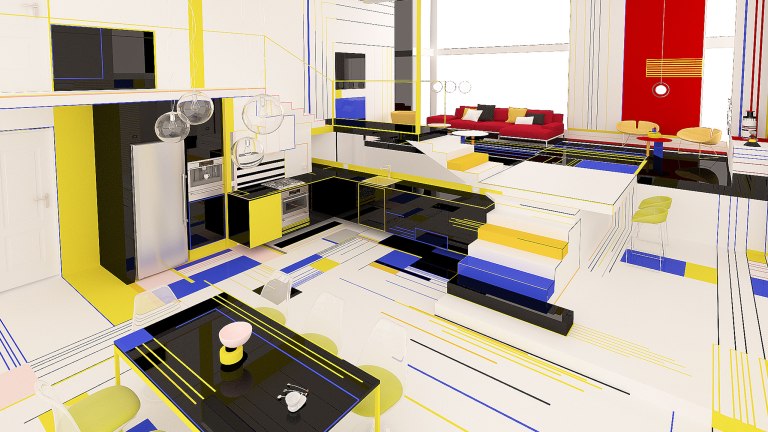 Beautiful Mondrian Inspired Buildings+Interiors – Beautiful Musings